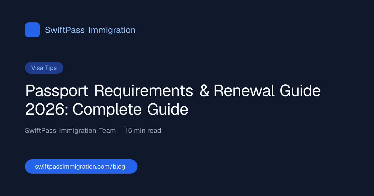 Passport Requirements & Renewal Guide 2026: Complete Guide | SwiftPass ...